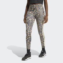Damen Trainingstights "FARM LEGGINGS", bunt, Gr. XXL, adidas Performance, Obermaterial: 79% Polyester, 21% Elasthan, Hosen, sportliche 7/8-L&auml;nge,