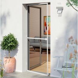 Windhager Insektenschutz-T&uuml;r "Rhino, Fliegengitter mit Alurahmen f&uuml;r Terrassen- und Balkont&uuml;ren", B/H: 100cm x 210cm, wei&szlig;, Insektenschutzgitter,