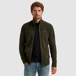 PME-Legend PME LEGEND Herren Strickjacke, gr&uuml;n, Gr. M, Strick, Obermaterial: 100% Baumwolle, Strickjacken