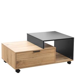 Pharao24.de Salontisch Designercouchtisch mit einer Schublade 90 cm breit