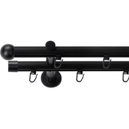 Gardinenstange SN DECO GROUP, L:480cm &Oslash;:19mm, schwarz, Gardinenstangen