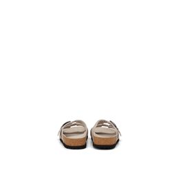 Marc O'Polo MARC O'POLO Damen Pantolette "Quinn", Gr. 36hellgrau, Mesh, Synthetik, Veloursleder, unifarben, Schuhe, Sommerschuh, Hausschuh, Strandschuh mit