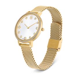 Swarovski Damen Quarzuhr "CLARICA"goldfarben, Armbanduhren, Armbanduhr, Damenuhr, Swiss Made, Edelstahlarmband, analog