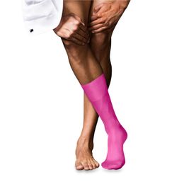 Falke Damen Socken "No. 9 Pure Fil d'&Eacute;cosse", Gr. 41, pink, Obermaterial: 93% Baumwolle CO. 7% Polyamid PA., glatt, Socken