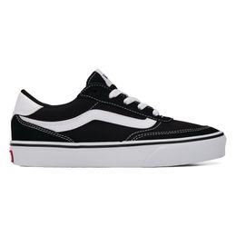 Vans Kinder Sneaker "Brooklyn LS", Gr. 35, schwarz-wei&szlig;, Leder, Schuhe, vom Vans Old Skool inspiriert