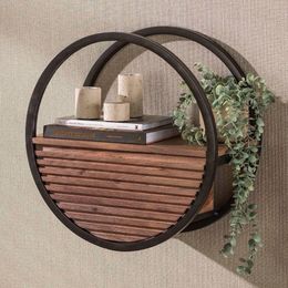 Pharao24.de Wandh&auml;ngeregal Wandboard in modernem Design aus Massivholz