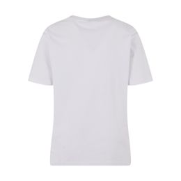 MISS TEE Damen T-Shirt "Miss Tee Queen Card EMB Tee"wei&szlig;, Gr. XS, bedruckt, 100% Baumwolle, Shirts