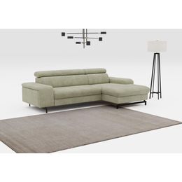 Ecksofa COTTA, B:267cm H:97cm T:165cm, gr&uuml;n, Wohnzimmer, Sofas, "Emma L-Form, B: 267 cm", mit Kopfteilverstellung, optional Schlaffunktion &