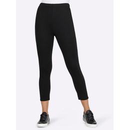 Damen Leggings, schwarz, Gr. 42, Rick Cardona BY HEINE, unifarben, 70% Viskose, 25% Polyamid, 5% Elasthan, Hosen