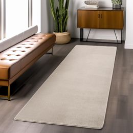 Teppich, B:80cm H:11mm L:250cm, beige, Ayyildiz Teppiche, Polyester, Wohnzimmer, Teppiche, "JOY 1400, auch als L&auml;ufer und in Rund erh&auml;ltlich",