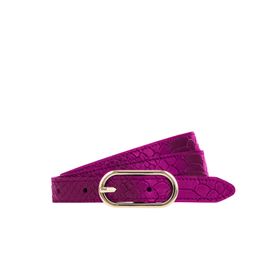 Tamaris Damen Lederg&uuml;rtel, pink, Gr. 95, gemustert, unifarben, Rindsleder, G&uuml;rtel, mit Doppelschlie&szlig;e, gemusterte Optik, im Casual Stil