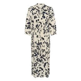 PART TWO Kleid 'AlessaPW' Damen Gr&ouml;&szlig;e 46 beige / schwarz Sommerkleid