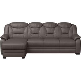 Ecksofa COTTA, B:257cm H:99cm T:162cm, braun, 64% Polyurethan, 25% Polyester, 11% Baumwolle, Wohnzimmer, Sofas, "Marcus L-Form", wahlweise mit