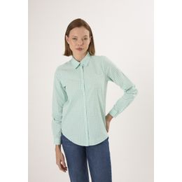 FELIX HARDY Damen Hemdbluse "Kariertes Langarmhemd", gr&uuml;n, Gr. M, 100% Baumwolle, Blusen