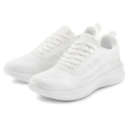 H.I.S. H.I.S Herren Sneaker "Schn&uuml;rschuh, Halbschuh, Freizeitschuh, Schn&uuml;rhalbschuh", Gr. 42, wei&szlig;, Obermaterial: 100% Textilmaterial. Decksohle: 100%