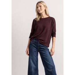 Street One Damen 3/4 Arm-Pullover, braun, Gr. 40, unifarben, Strick, Obermaterial: 60% Viskose, 40% Polyester, Pullover, 374-Arm-Shirt in Strick-Optik