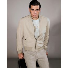 JOOP! JOOP Herren Bomberjacke "Arik", beige, Gr. 48, unifarben, Web, Obermaterial: 100% Polyester, Jacken, Regular fit mit Stehkragen
