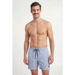 JOOP! JOOP JEANS Herren Badeshorts "Crab", blau, Gr. S, bedruckt, Microfaser, Obermaterial: 100% Polyester, Badehosen, mit seitlichen Eingrifftaschen, in