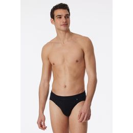 Schiesser Herren Rioslip, Gr. 4, schwarz, Single Jersey, Obermaterial: 95% Baumwolle, 5% Elasthan, Unterhosen, ohne Eingriff, Cotton-Mix, weich