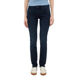 Mustang Damen Slim-fit-Jeans "Damen Style Shelby Slim", blau, Gr. 28, unifarben, Denim/Jeans, 98% Baumwolle, 2% Elasthan, Jeans