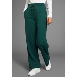 Kangaroos Damen Jogginghose, gr&uuml;n, Gr. 34, angeraute Sweatware, Obermaterial: 80% Baumwolle, 20% Polyester, Hosen, mit weitem Bein - NEUE FARBEN