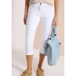 Cecil Damen Comfort-fit-Jeanswei&szlig;, Gr. 34, unifarben, Jeans, 78% Baumwolle, 21% Elastomultiester, 1% Elasthan, Jeans, 5-Pocket-Style