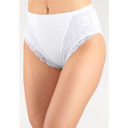Damen Formslip, PETITE FLEUR BY LASCANA, Gr. 40, wei&szlig;, Obermaterial: 90% Baumwolle, 10% Elasthan (LYCRA SPORT). Miedereinsatz: 90% Polyamid, 10%
