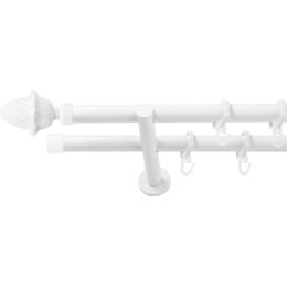 Gardinenstange SN DECO GROUP, L:160cm &Oslash;:19mm, wei&szlig;, Gardinenstangen