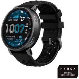 Amazfit Smartwatch "Active Max", ohne eSIM, Klassische Dornschlie&szlig;eschwarz, schwarz, Smartwatches, Hyrox Race Mode