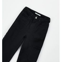 IDO M&auml;dchen Outdoorhose "BOY TROUSERS", schwarz, Gr. 128, 100% Baumwolle, Hosen