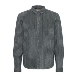 Blend Herren Langarmhemd "BHCHARLIE SHIRT", grau, Gr. L, unifarben, Web, Obermaterial: 100% Baumwolle, Hemden, Baumwolle, regular fit