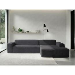 Ecksofa WERK2, B:311cm H:70cm T:210cm, grau, 90% Polyester, 10% Nylon, Wohnzimmer, Sofas, "Zeus-XL, B/T: 311/210 cm, Mega-Sofa mit gro&szlig;er Sitztiefe,