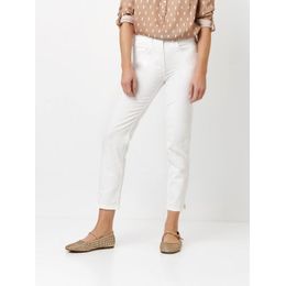Toni Damen 7/8-Jeans, wei&szlig;, Gr. 36, unifarben, Denim/Jeans, Obermaterial: 92% Baumwolle, 6% Polyester, 2% Elasthan, Jeans, geschlitzt, mit Stretch