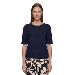 Betty Barclay Damen Kurzarmshirt "Damen mit Tunnelzug"dunkelblau, Gr. 38, Jersey, Obermaterial: 73% Viskose, 23% Polyester, 4% Elasthan, Shirts