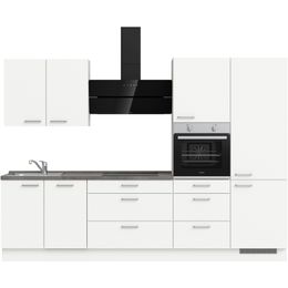 K&uuml;chenzeile Nobilia, B:300,3cm H:216,6cm T:60cm, wei&szlig;, Komplettk&uuml;chen-Sets, ""Touch II", NEU: individuell anpassbar mit gratis Profi-Beratung",