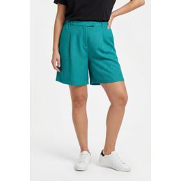 Only CARMAKOMA Damen Shorts "CARBAY BERMUDA SHORTS WVN"biscay bay, Gr. 46, unifarben, Web, Obermaterial: 100% Polyester, Hosen