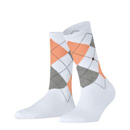 Burlington Damen Socken "Rib Courtside", Gr. 36, wei&szlig;, Obermaterial: 80% Baumwolle CO. 17% Polyamid PA. 3% Elasthan EL., Socken