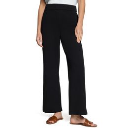 Zero Damen Stoffhose "Damen in 7/8 L&auml;nge", schwarz, Basic, Gr. 40, unifarben, Twill, Obermaterial: 96% Polyester, 4% Elasthan. Futter: 100%