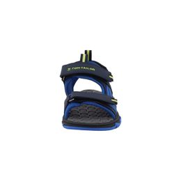 Tom Tailor Kinder Mules "Tom Tailor Flat Sandals - Mules", Gr. 35navy, royal, lime, Polyurethan, Schuhe