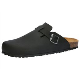 Lico Herren Clog "Pantolette Bioline Clog Soft", Gr. 40, schwarz, Synthetik, Schuhe