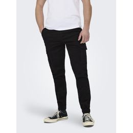 Only & Sons ONLY & SONS Herren Slim-fit-Jeans "ONSLOOM SLIM LBD 8263 AZG DNM NOOS"schwarz, Gr. 36, Abriebeffekte, Denim/Jeans, Obermaterial: 98% Baumwolle, 2%