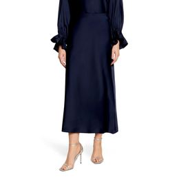 Vera Mont Damen Maxirock "Damen wadenlang", blau, Gr. 44, Satin, Obermaterial: 100% Polyester, R&ouml;cke, Material