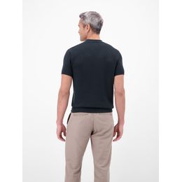 Lerros Herren Poloshirt "Unifarbenes Poloshirt in Strukturqualit&auml;t", schwarz, Gr. XL, 100% Baumwolle, Shirts