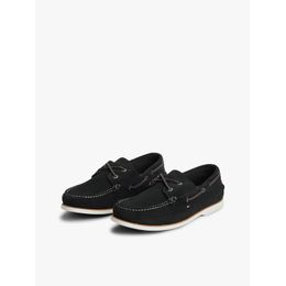 Tommy Hilfiger Herren Bootsschuh "TH BOAT SHOE CORE SUEDE", Gr. 46, blau, Veloursleder, Schuhe, Casualschuh, Freizeitschuh, Schn&uuml;rer mit