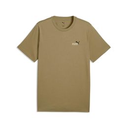 Puma Herren T-Shirt "GRAPHICS 2 COLOR SMALL NO 1 LOGO TEE", beige, Gr. XXL, unifarben, Jersey, Obermaterial: 100% Baumwolle, Shirts, mit
