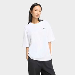 Damen T-Shirt "ESS TEE OS", wei&szlig;, Gr. XS, adidas originals, Obermaterial: 100% Baumwolle, Shirts, f&uuml;r Erwachsene, mit Kurzarm, ohne Verschluss
