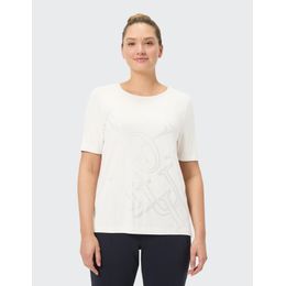 Joy Sportswear Damen T-Shirt "T-SHIRT GWEN", wei&szlig;, Gr. 42, Obermaterial: 95% Modal, 5% Elasthan, Shirts, sportlicher Stil, mit Rundhalsausschnitt,