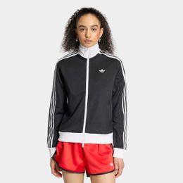 Damen Trainingsjacke "CLASSIC TRACK", schwarz-wei&szlig;, Gr. XS, adidas originals, Obermaterial: 52% Baumwolle, 48% Polyester, Jacken, f&uuml;r Erwachsene, mit