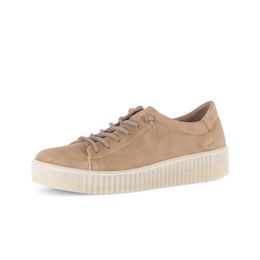 Gabor Damen Sneaker "Sneaker low", Gr. 38, beige, Schuhe