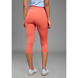 FAYN SPORTS Damen Caprileggingsburnt sienna, Gr. 50, Doubleface, Obermaterial: 77% Polyester, 23% Elasthan, Hosen, mit Figur formenden N&auml;hten und
